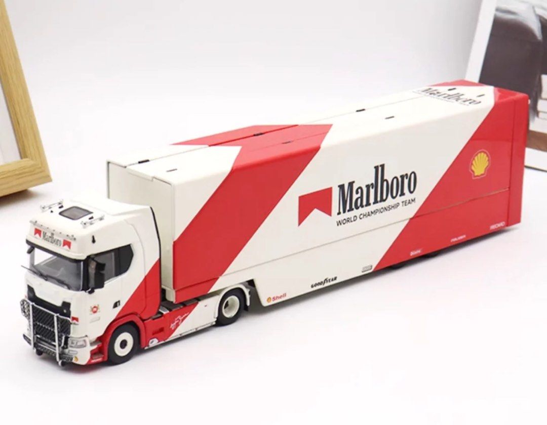 STAR MODEL SCANIA S730 V8 Double Decker Gull Wing Car Transporter Truck ...
