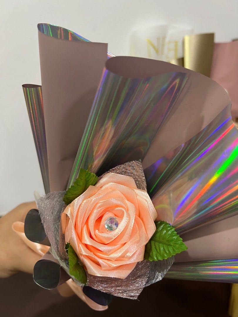 Sunkist orange rose bouquet, Hobbies & Toys, Stationery & Craft ...