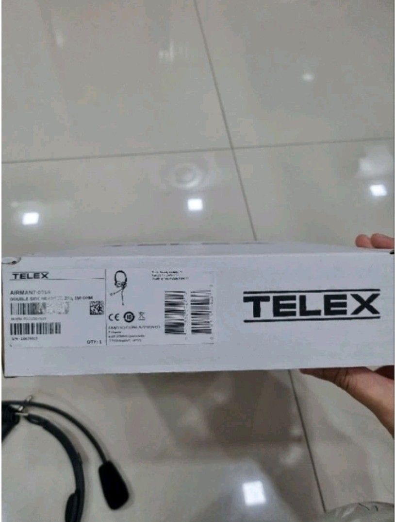 TELEX 750 AVIATION HEADSET (No box), Audio, Headphones & Headsets on Carousell
