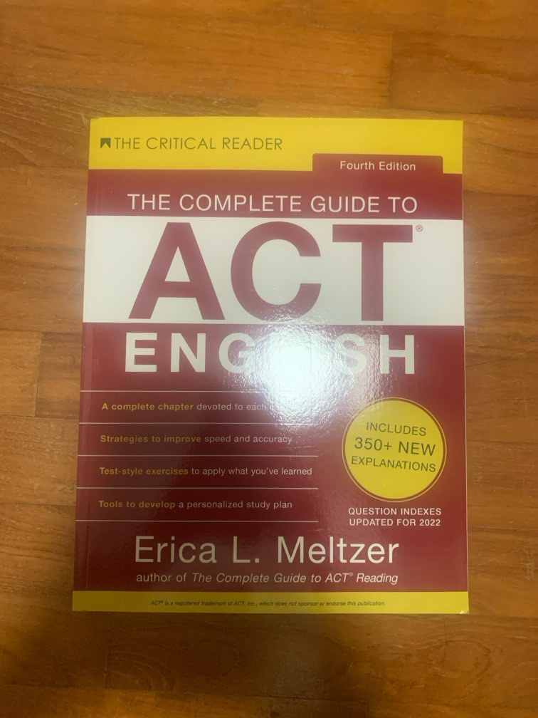 The Complete Guide to ACT English by Erica L. Meltzer, Hobbies & Toys ...