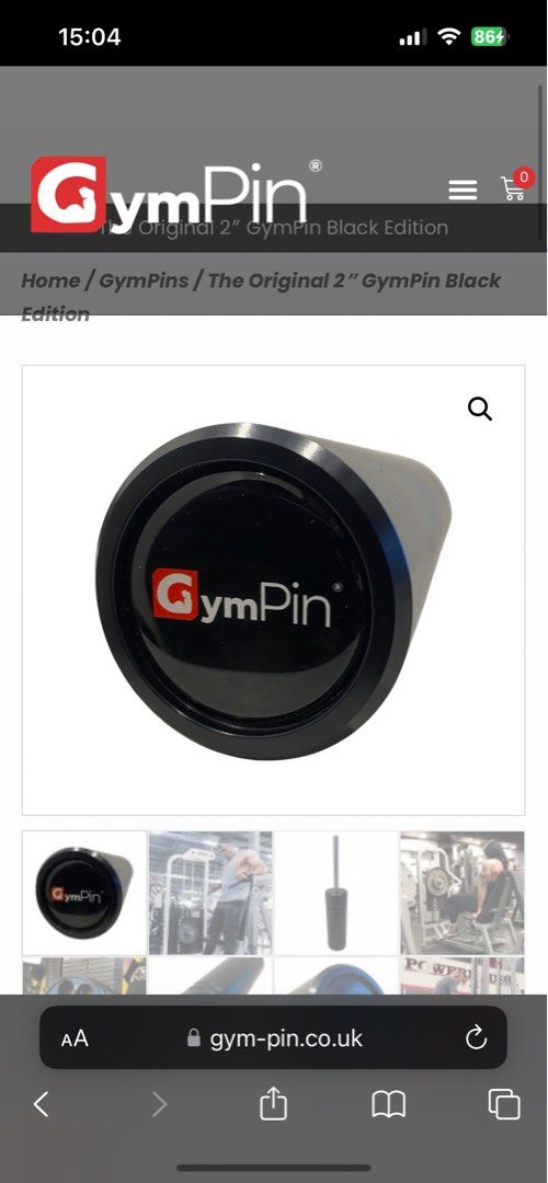 The Original 2″ GymPin Black Edition, Sports Equipment, Other Sports ...