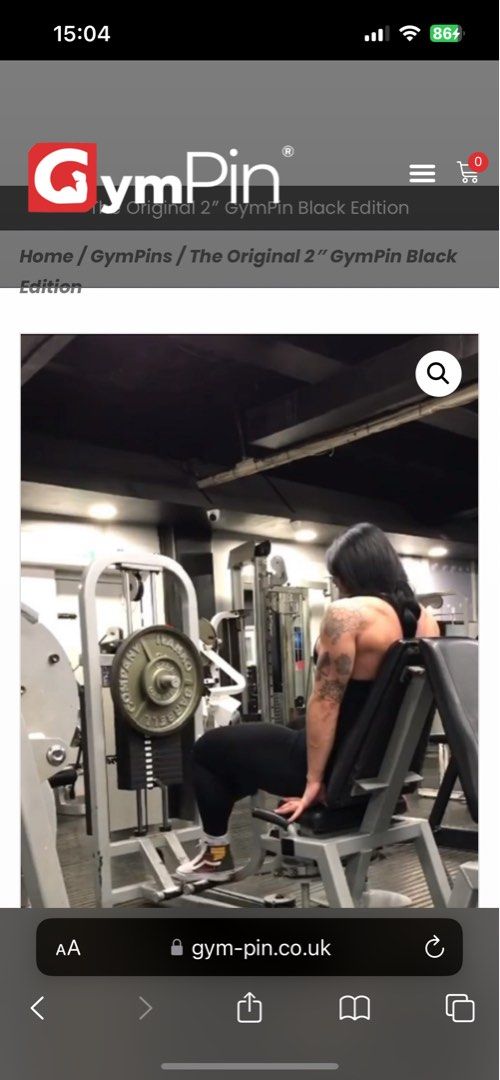 The Original 2″ GymPin Black Edition, Sports Equipment, Other Sports ...