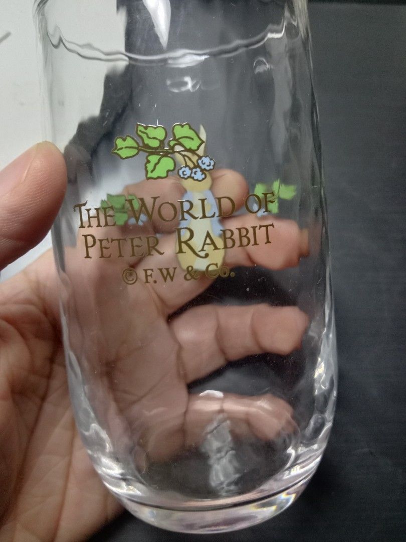 The World of Peter Rabbit Glass Cup, Furniture & Home Living ...