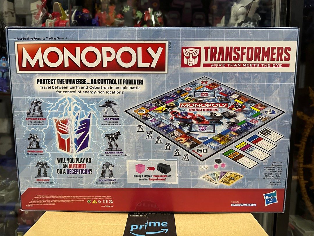 Transformers Monopoly, Hobbies & Toys, Toys & Games on Carousell