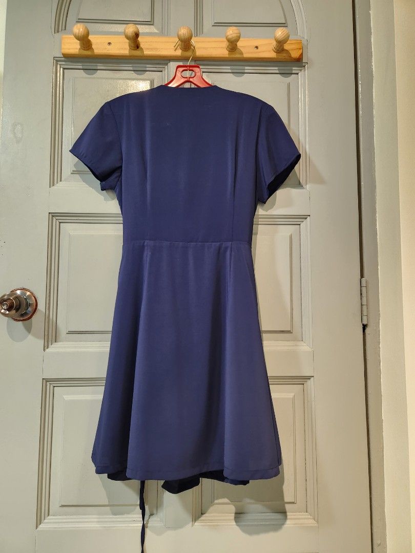 TTR The Tinsel Rack Navy Blue Dress, Women's Fashion, Dresses & Sets ...