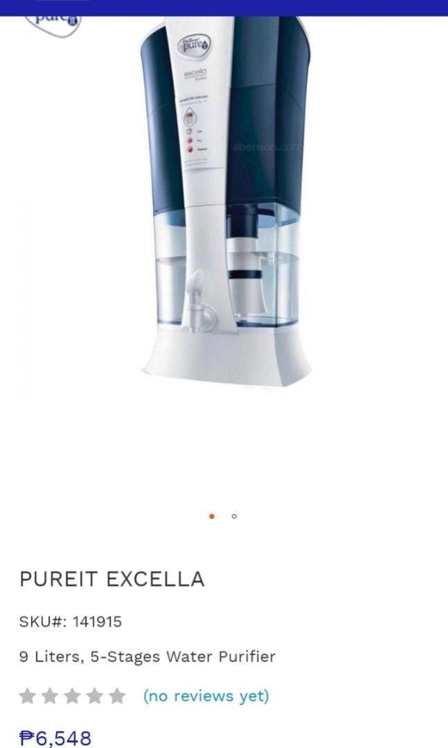 UNILEVER PUREIT EXCELLA WATER PURIFIER 5 STAGES 9 LITERS, TV & Home ...