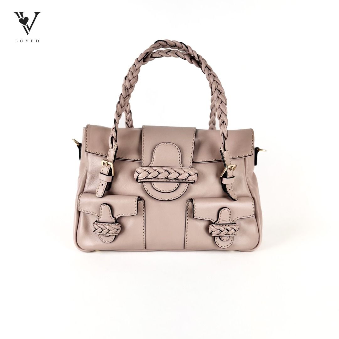 Valentino Braided Handle Two-way Bag in Leather, Luxury, Bags & Wallets ...