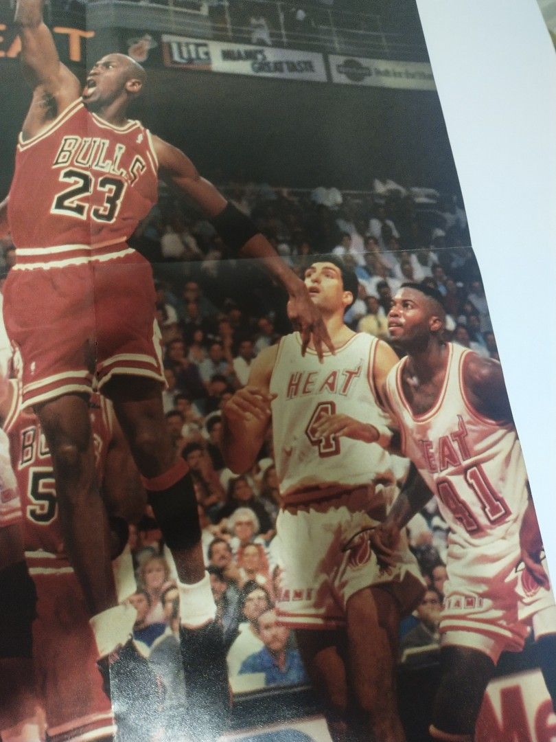 Vintage "Michael Jordan" double-sided magazine color poster/DREAM TEAM ...