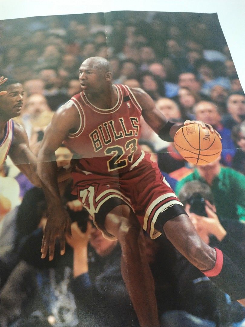 Vintage "Michael Jordan" double-sided magazine color poster/DREAM TEAM ...