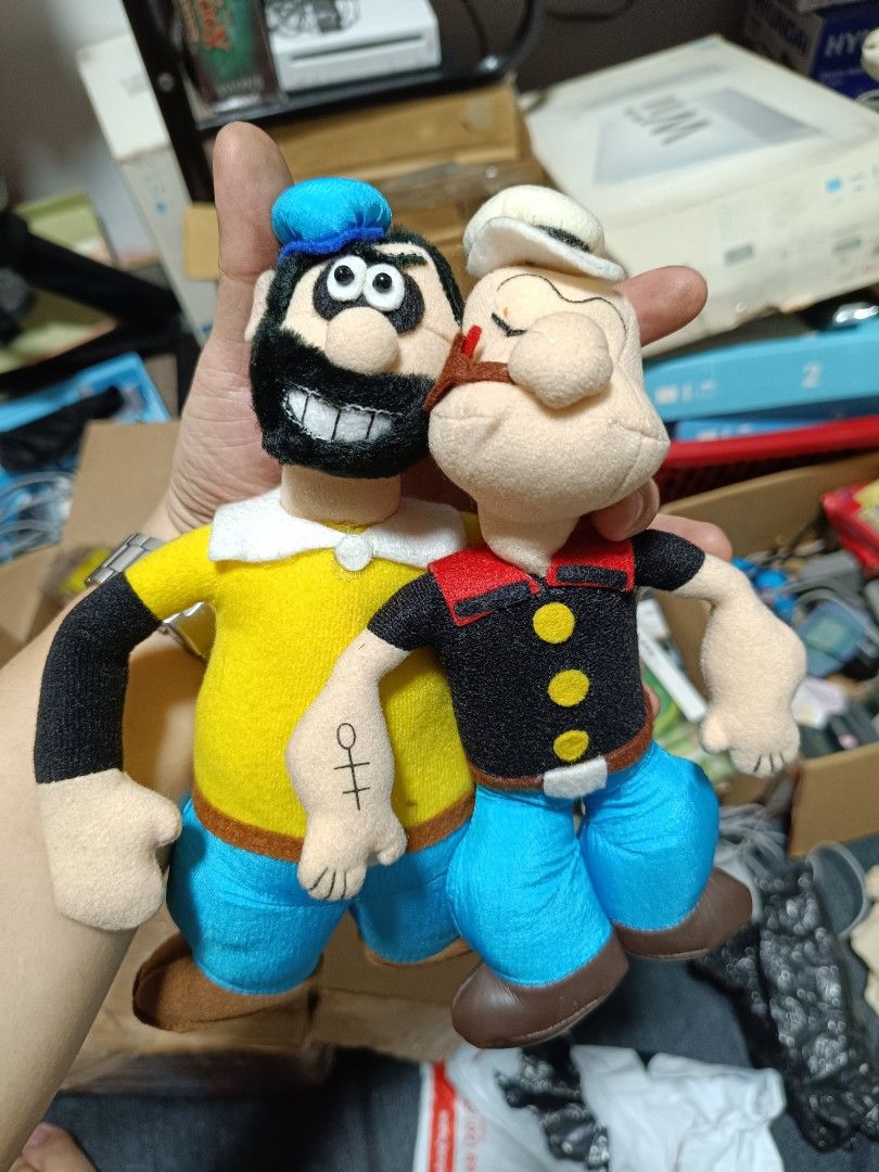 Vintage Popeye Plush set, Hobbies & Toys, Toys & Games on Carousell