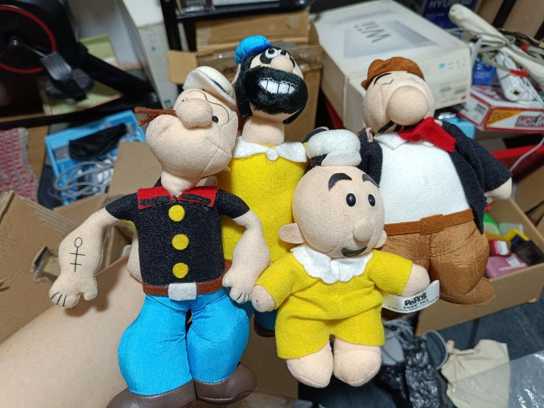 Vintage Popeye Plush set, Hobbies & Toys, Toys & Games on Carousell