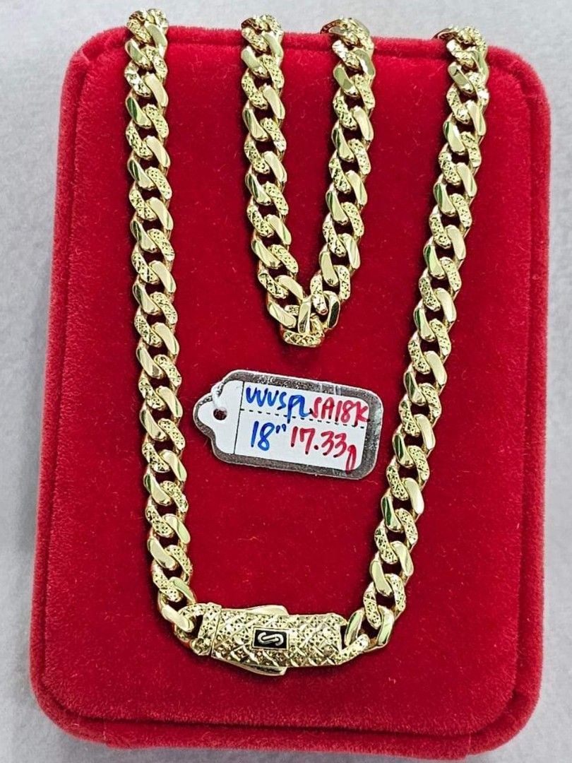 18K Saudi Gold monaco necklace, Women's Fashion, Jewelry & Organizers ...