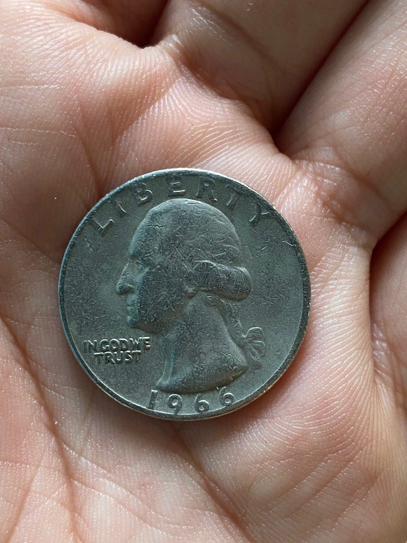 1966 Quarter Dollar, Hobbies & Toys, Memorabilia & Collectibles ...