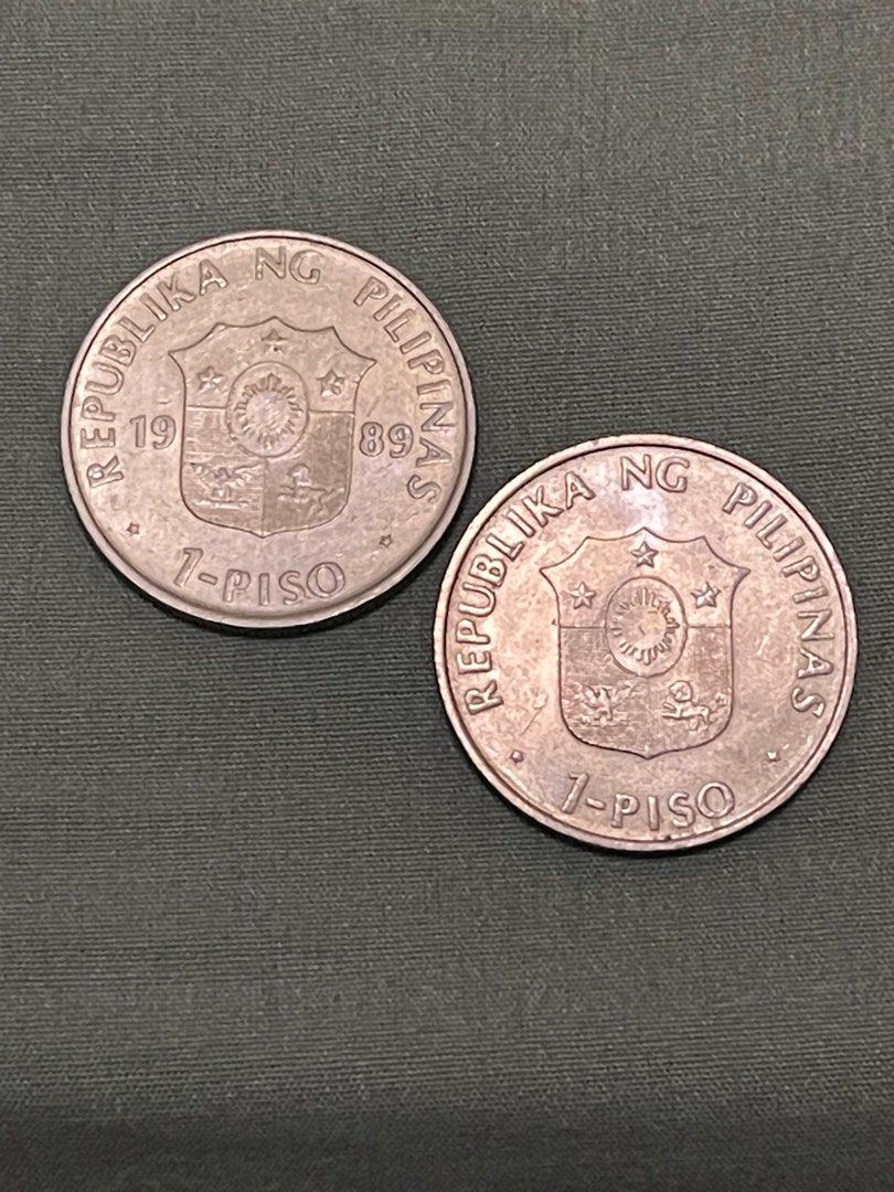 1 piso commemorative coins, 1988-1998 Dekada ng Kulturang Pilipino and ika-400 taon ng Antipolo ...