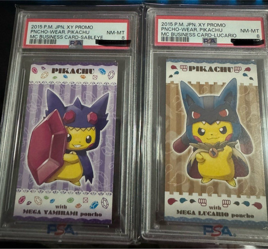 2015 XY Promo Poncho Pikachu Set PSA 8, Hobbies & Toys, Memorabilia ...