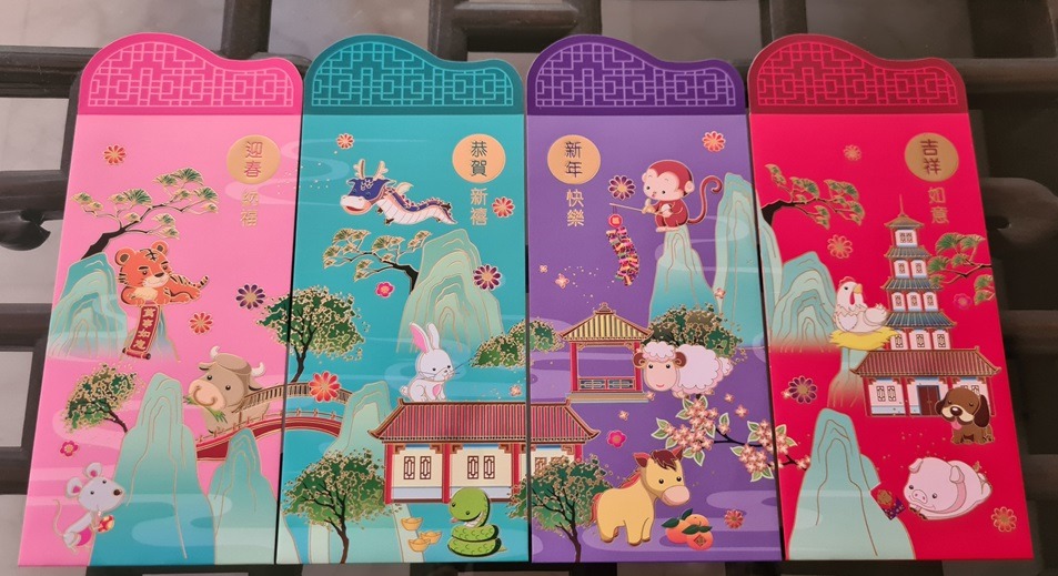 4 pcs Evolution Engineering Zodiac Red Packet / Ang Bao Pow Pao ...