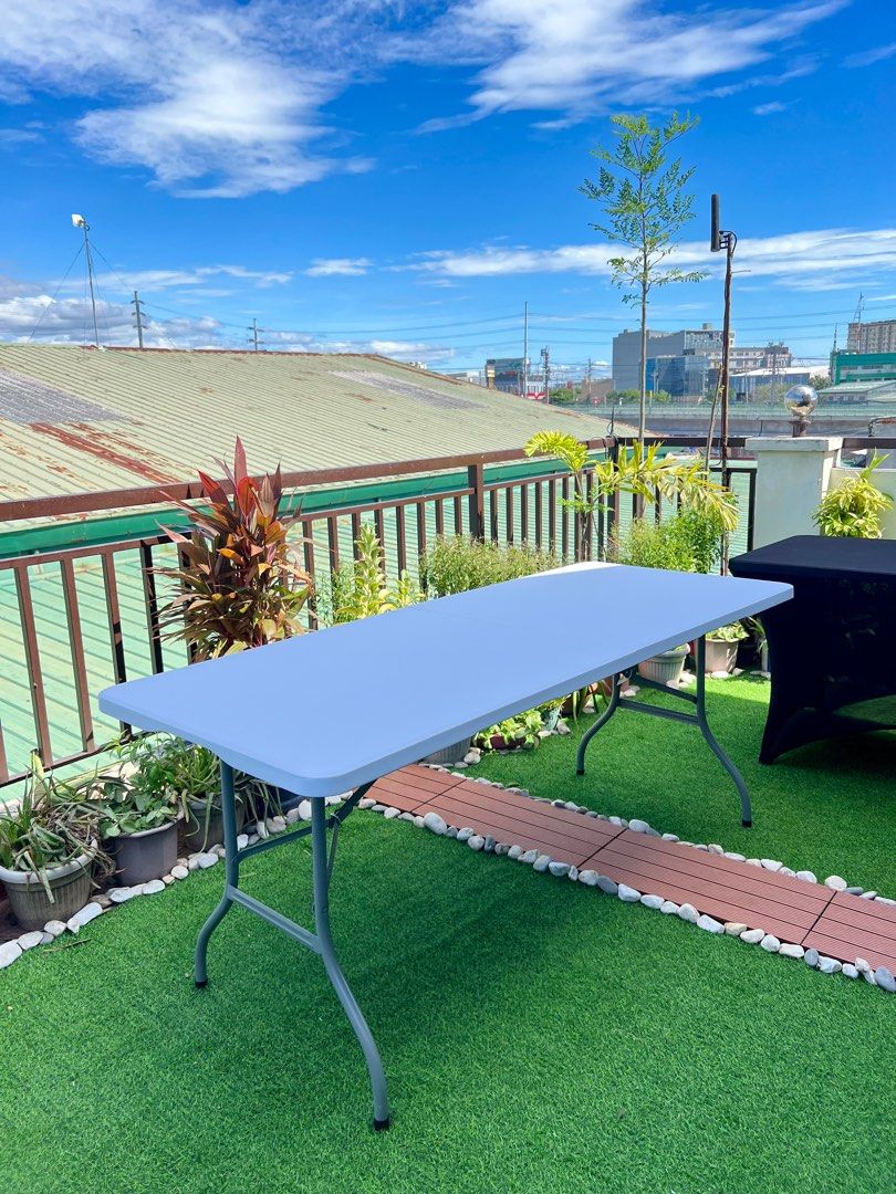 6FT Folding Buffet Party Table White, Furniture & Home Living ...