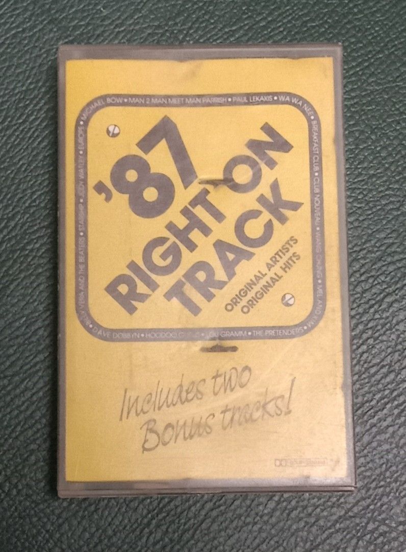 87 Right On Track Cassette, Hobbies & Toys, Collectibles & Memorabilia, Vintage Collectibles on ...