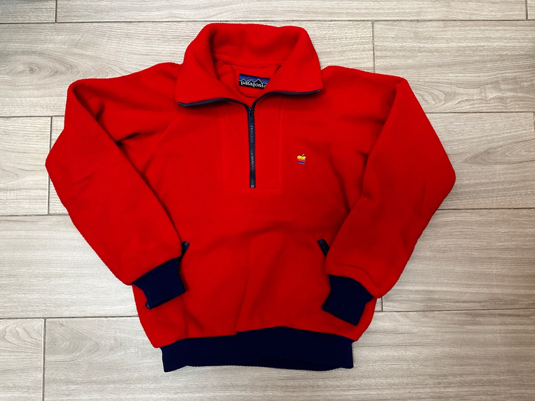 激罕 80s Patagonia x Apple fleece pullover beautiful life 木村拓哉 罕有大碼, 男裝 ...