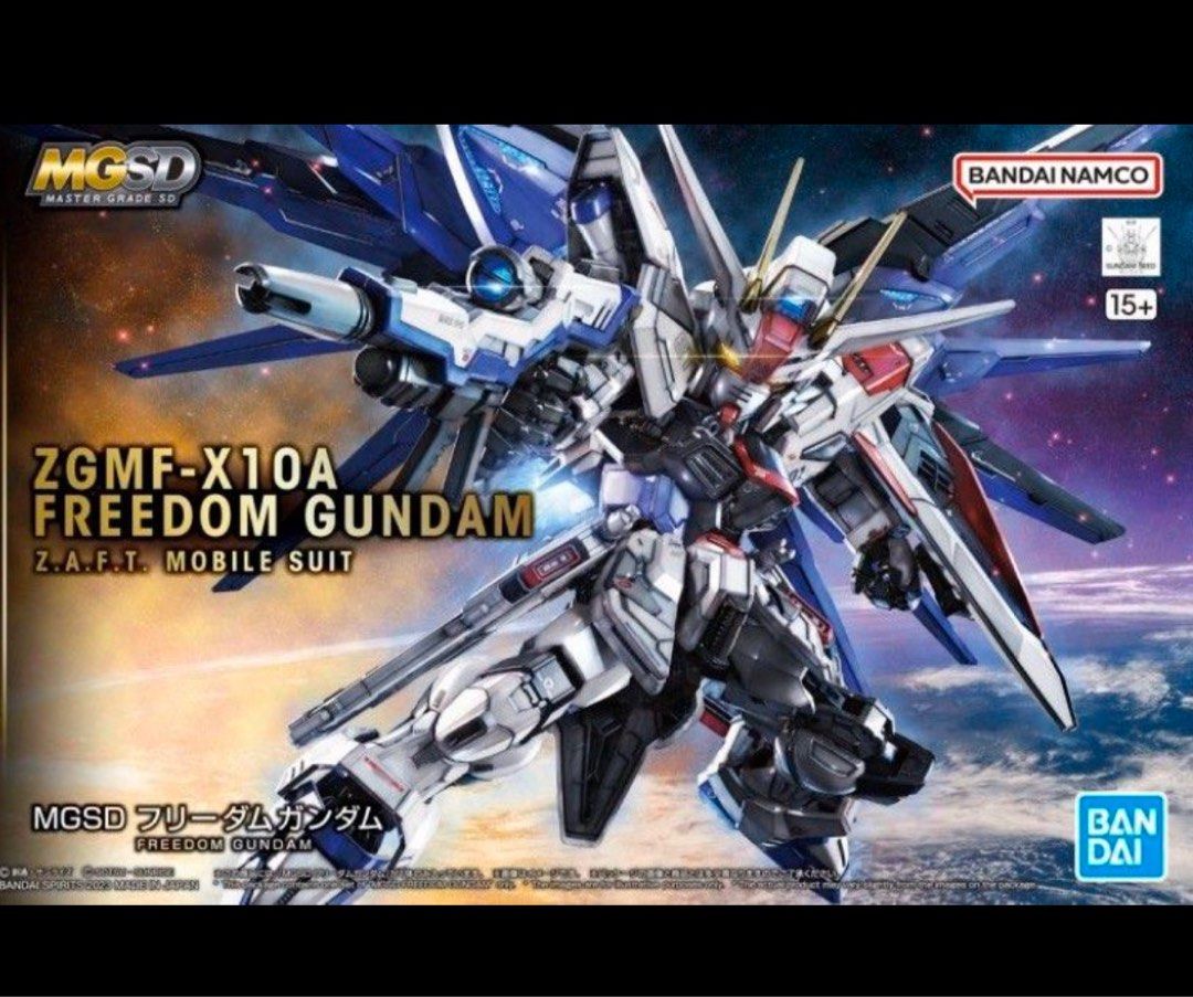 全新 MGSD ZGMF-X10A Freedom gundam 自由高達 mg sd rg hg pg eg 1/100 strike ...