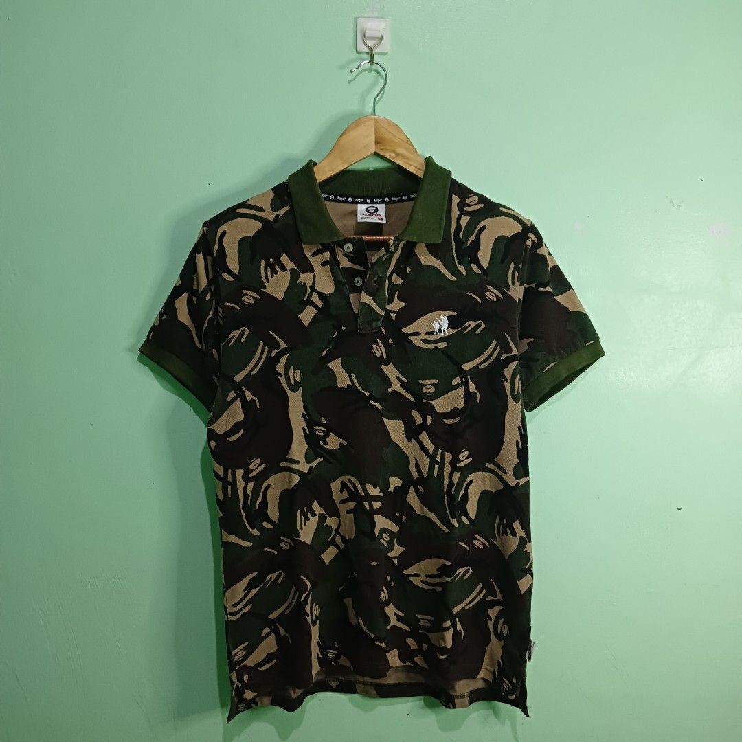 AAPE POLO SHIRT CAMO, Men's Fashion, Tops & Sets, Tshirts & Polo Shirts on Carousell