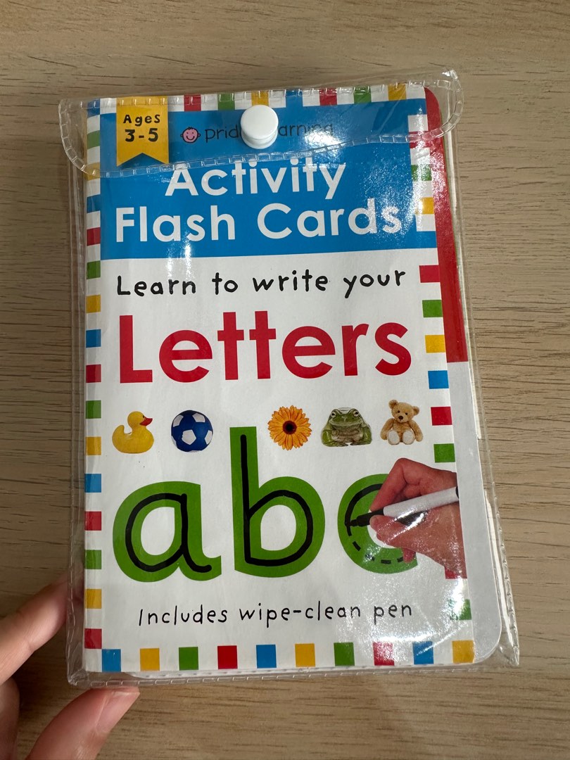ABC wipe clean letter writing flash cards, Hobbies & Toys, Books ...