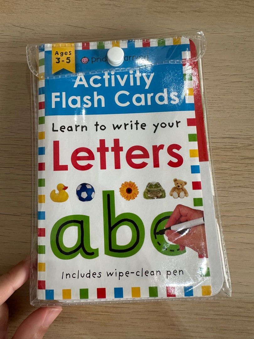 ABC wipe clean letter writing flash cards, Hobbies & Toys, Books ...