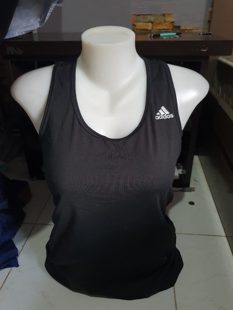 Adidas Gym Sando, Women's Fashion, Tops, Sleeveless on Carousell