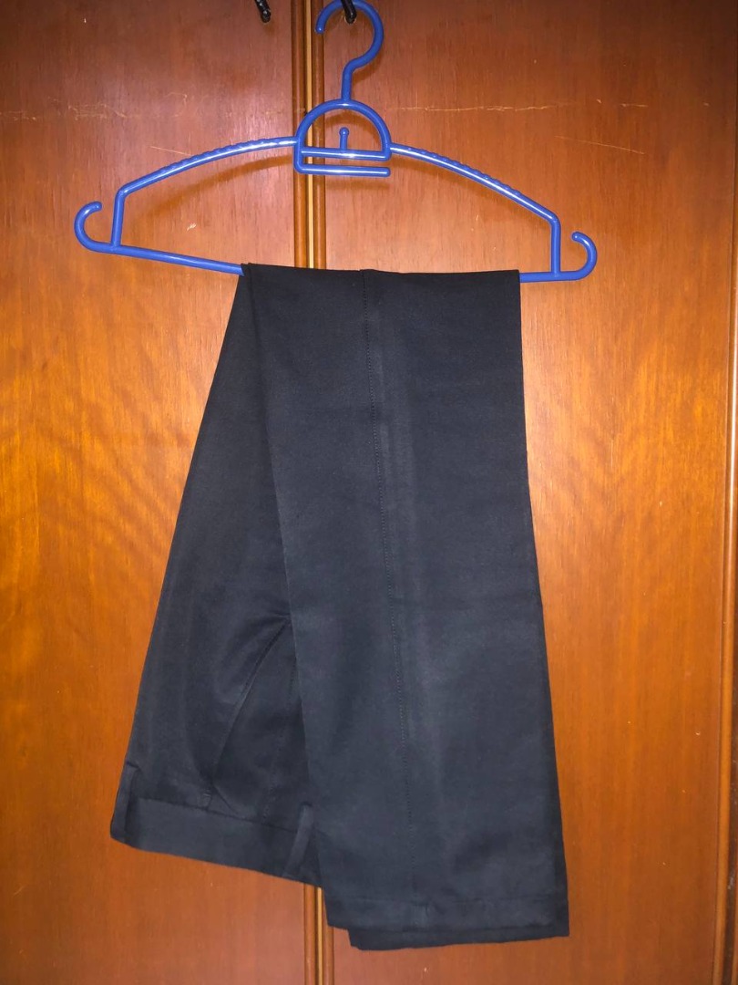 Alain Delon Black Slacks, Men's Fashion, Bottoms, Trousers on Carousell