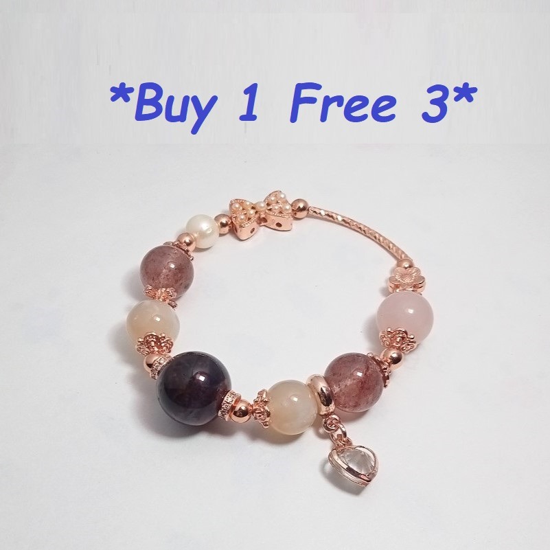 Amethyst Rutilated Quartz, Sakura Agate, Strawberry Quartz, Rose Quartz ... Amethyst Rutilated Quartz, Sakura Agate, Strawberry Quartz, Rose Quartz ...