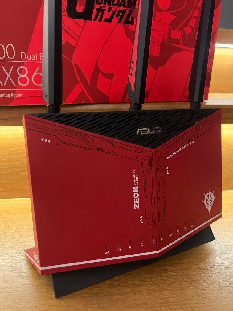 Asus RT-AX86U Router Gundam Zaku II, Computers & Tech, Parts ...