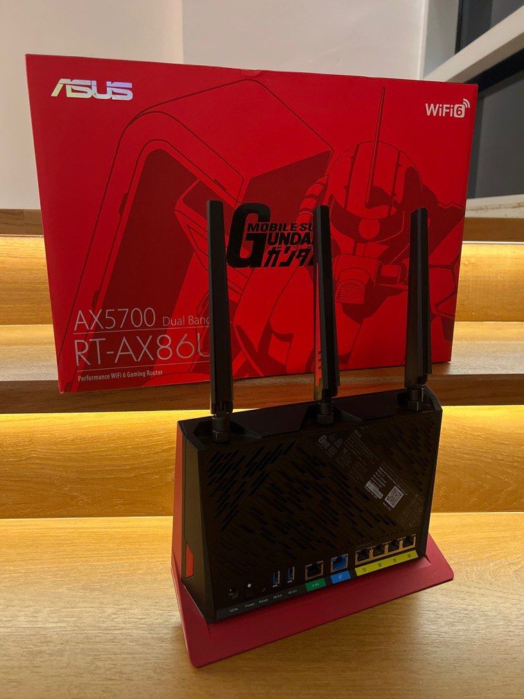 Asus RT-AX86U Router Gundam Zaku II, Computers & Tech, Parts ...