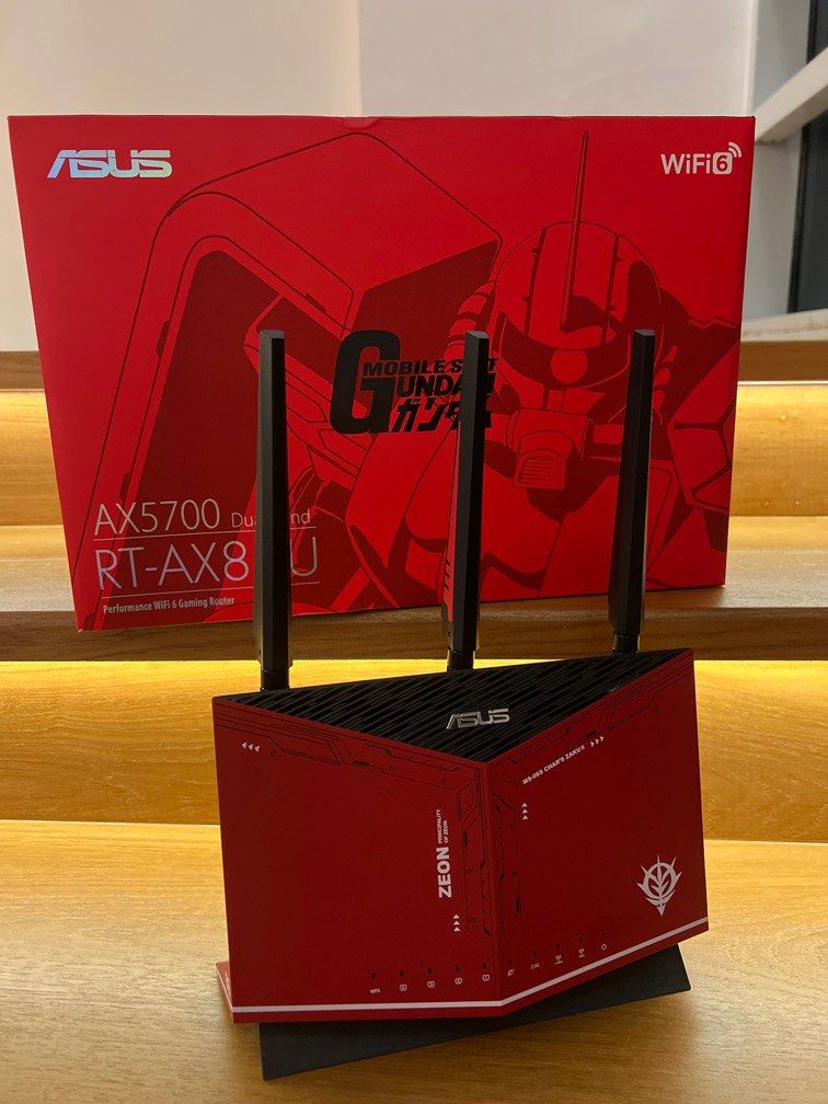 Asus RT-AX86U Router Gundam Zaku II, Computers & Tech, Parts ...