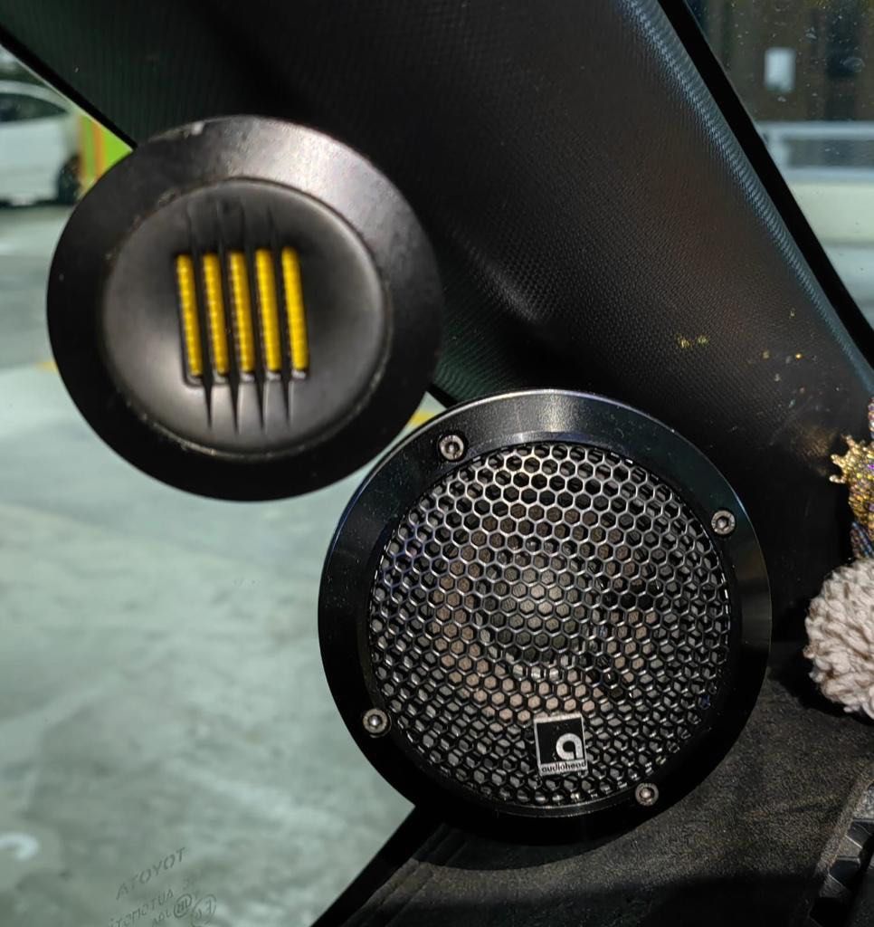 AudioHead 3 way Active Car speakers with Alpine DSP, Car Accessories ...