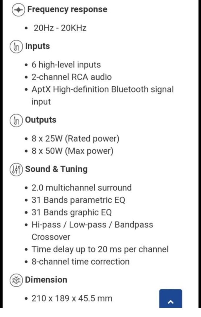 AudioHead 3 way Active Car speakers with Alpine DSP, Car Accessories ...