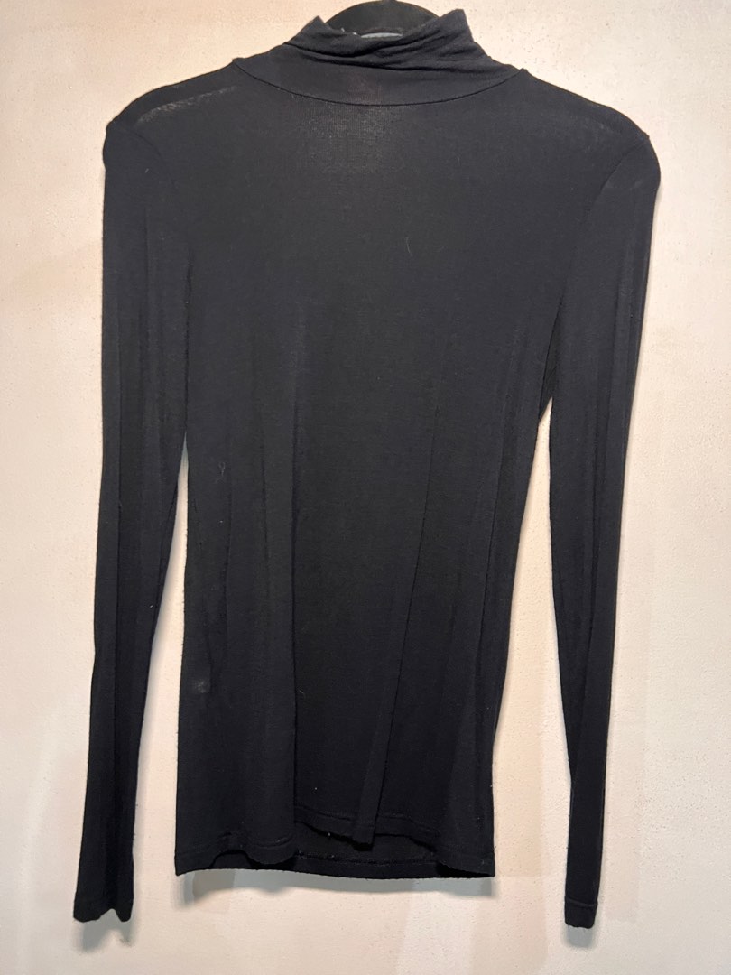 AUTHENTIC MANGO Black Turtle Neck Longsleeves (XS), Women's Fashion ...