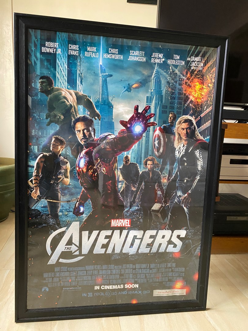 Avengers OG original movie poster 27x40, Hobbies & Toys, Memorabilia ...