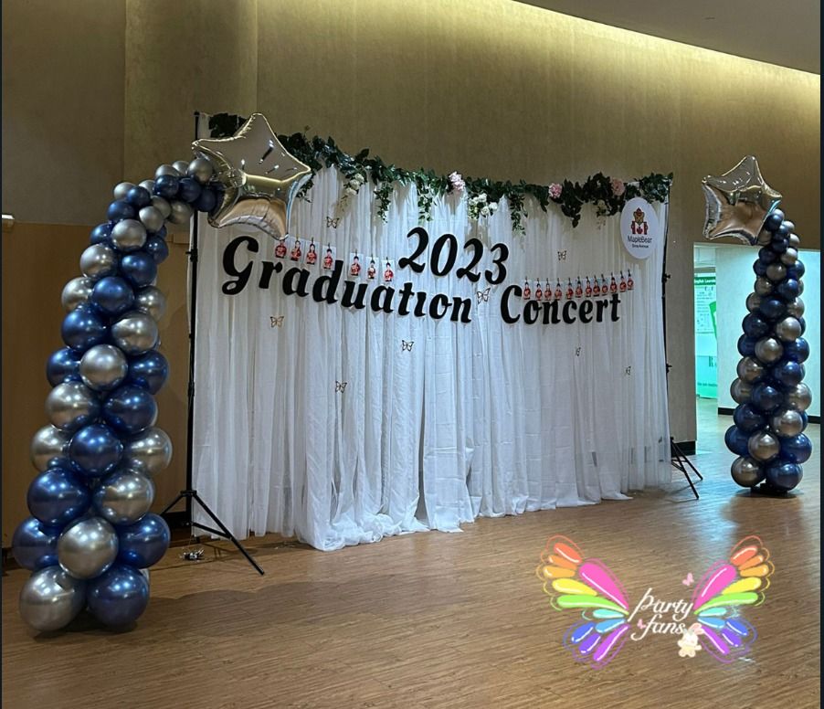 Backdrop setup/ Graduation ceremoney/ Graduation/ Balloon setup ...