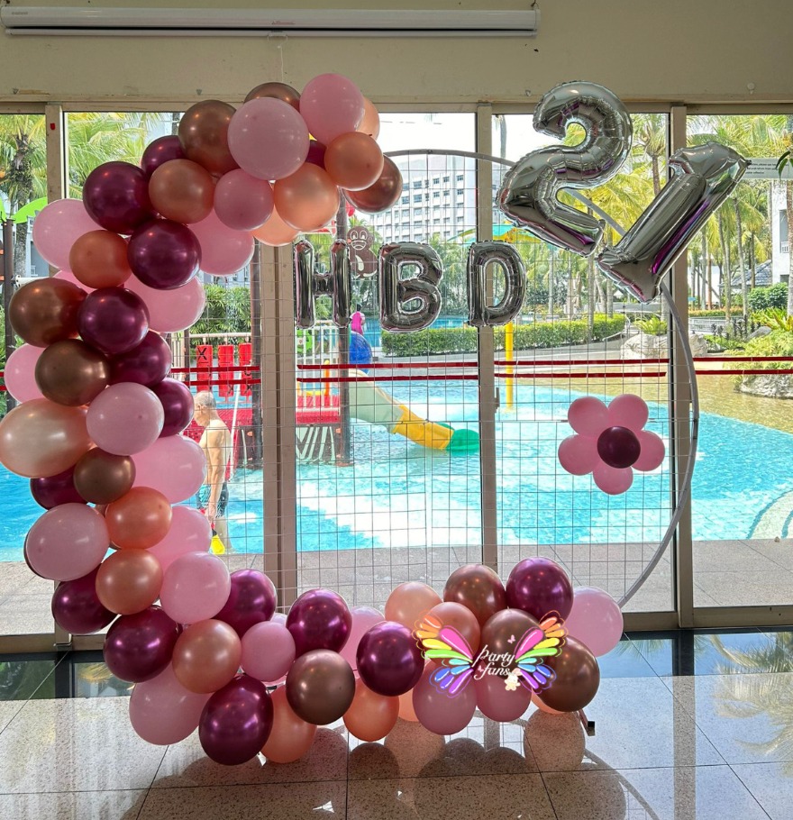 Balloon garland setup/ Balloon party/Proposal/100 days/Baby shower ...
