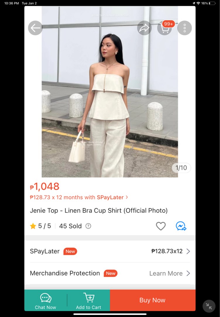 Beige Linen Tube, Women's Fashion, Tops, Sleeveless on Carousell