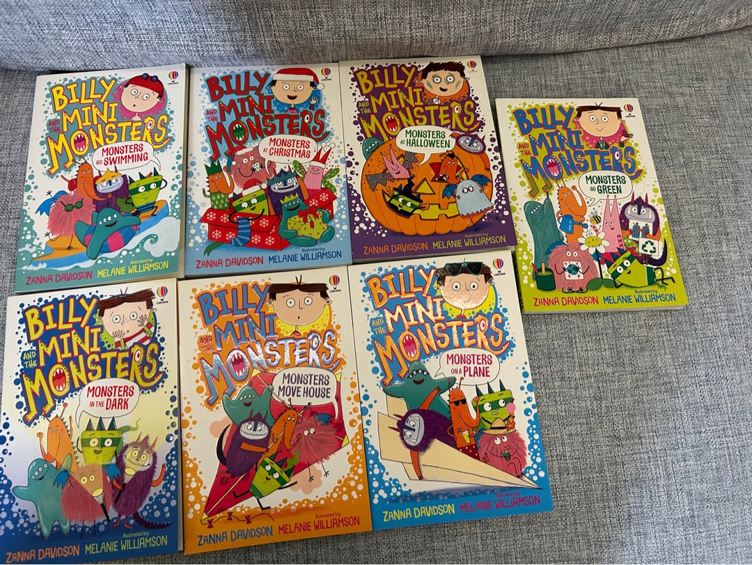 Billy and the mini monsters (7 books), 興趣及遊戲, 書本 & 文具, 小朋友書 - Carousell