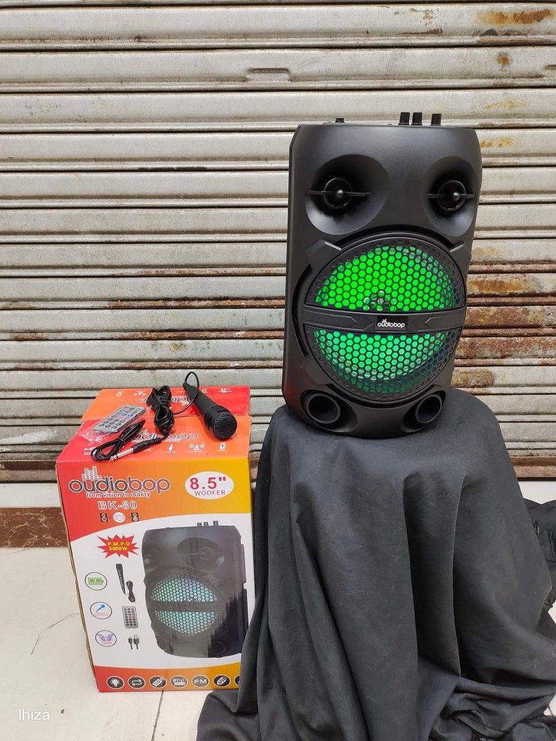 BLUETOOTH SPEAKER AUDIOBOP BK-80, TV & Home Appliances, TV & Entertainment, Entertainment ...