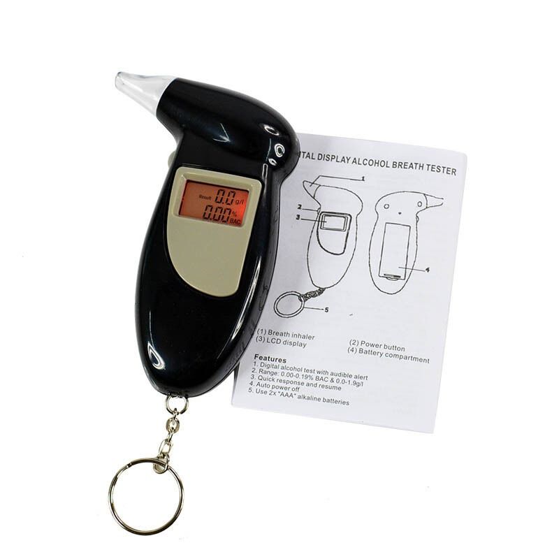 [BMC] Portable Digital Backlight LCD Breath Alcohol Tester Breathalyzer ...