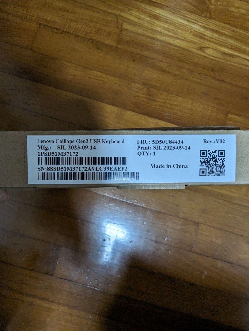 BNIB Lenovo Calliope Gen2 USB Keyboard and Mouse, Computers & Tech ...