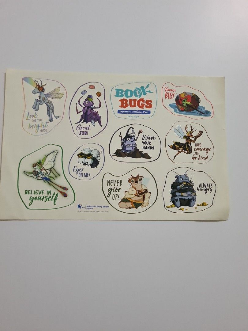 Book bugs stickers, Hobbies & Toys, Toys & Games on Carousell