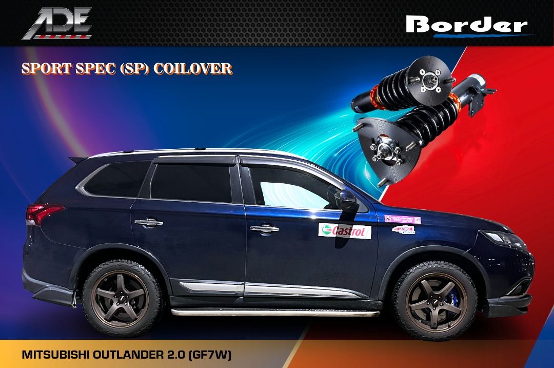 BORDER SPORT SPEC (SP) COILOVER ON MITSUBISHI OUTLANDER 2.0 (GF7W), Car ...