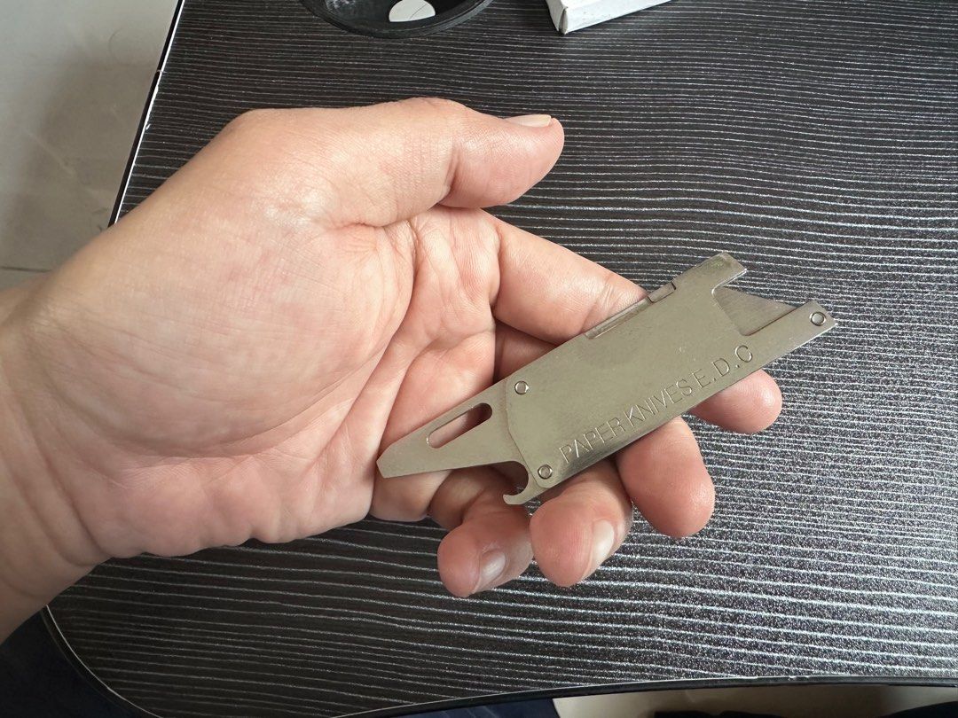 Box cutter knife blade EDC Stainless Steel, Sports Equipment, Hiking ...