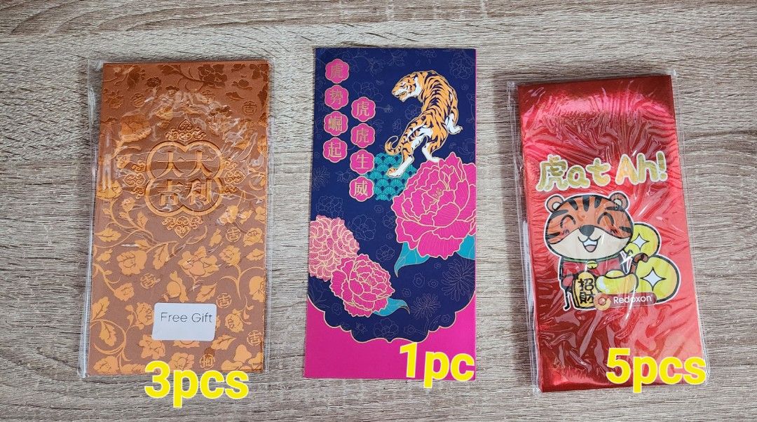 Brand New unused Ang Bao Red Packet Tiger Year Purple Deepavali ...