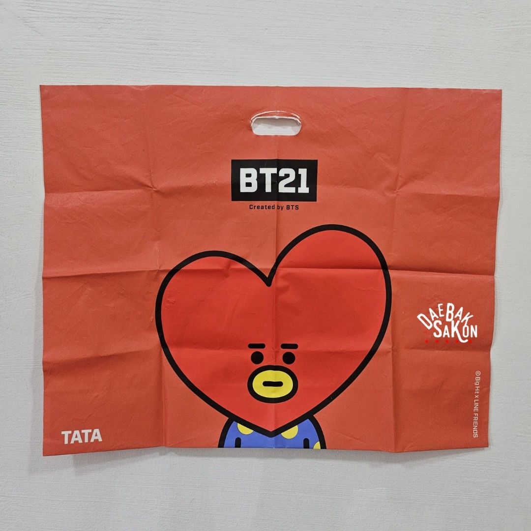 BT21 Plastic Bag, Hobbies & Toys, Memorabilia & Collectibles, K-Wave on ...