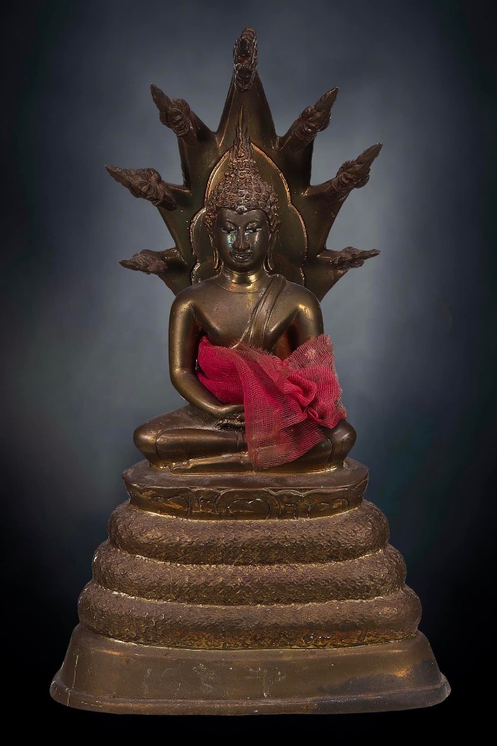 Buddha statue in the posture of Naga Prok Buddharatanaprateep Office ...